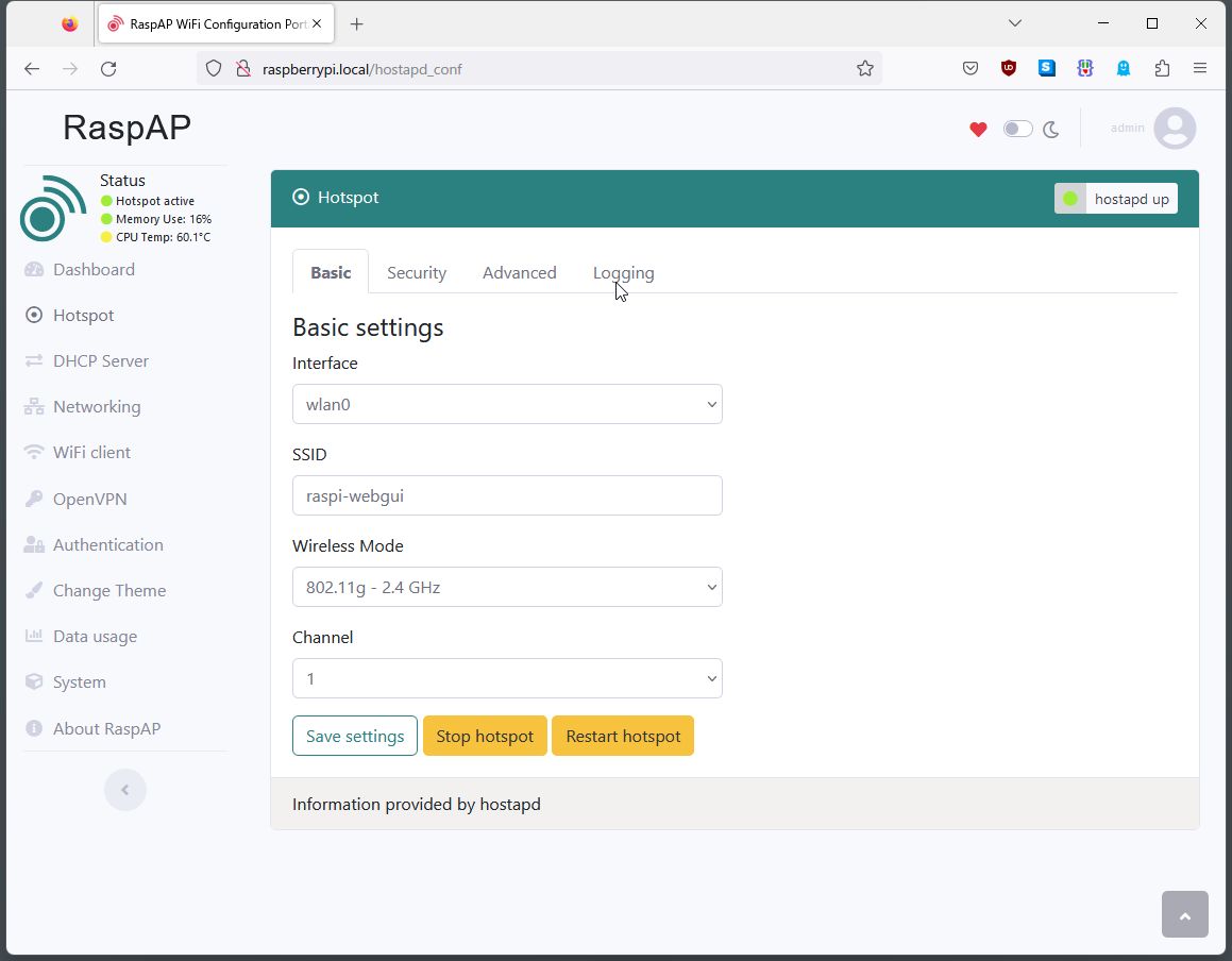 【Raspberry Pi】RaspAPとOpenVPNを使ってVPNクライアントルーターを作成する